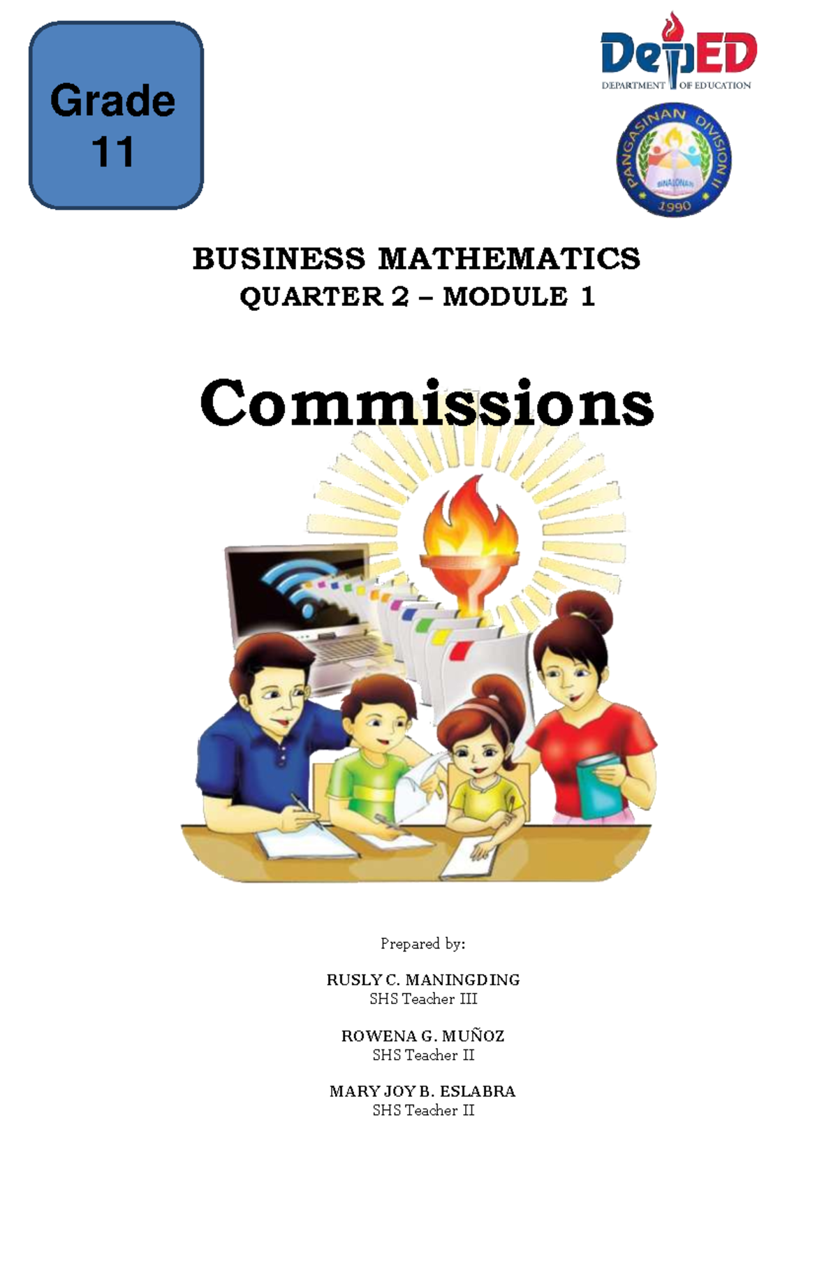Bus Mh Q2 M1: Understanding Commissions and Calculations - Studocu