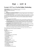 ICT 8 Lesson Notes: Online Marketing, Digital Citizenship & Tools - Studocu