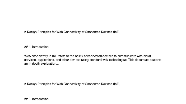 Design Principles for Web Connectivity in IoT: A Detailed Overview ...