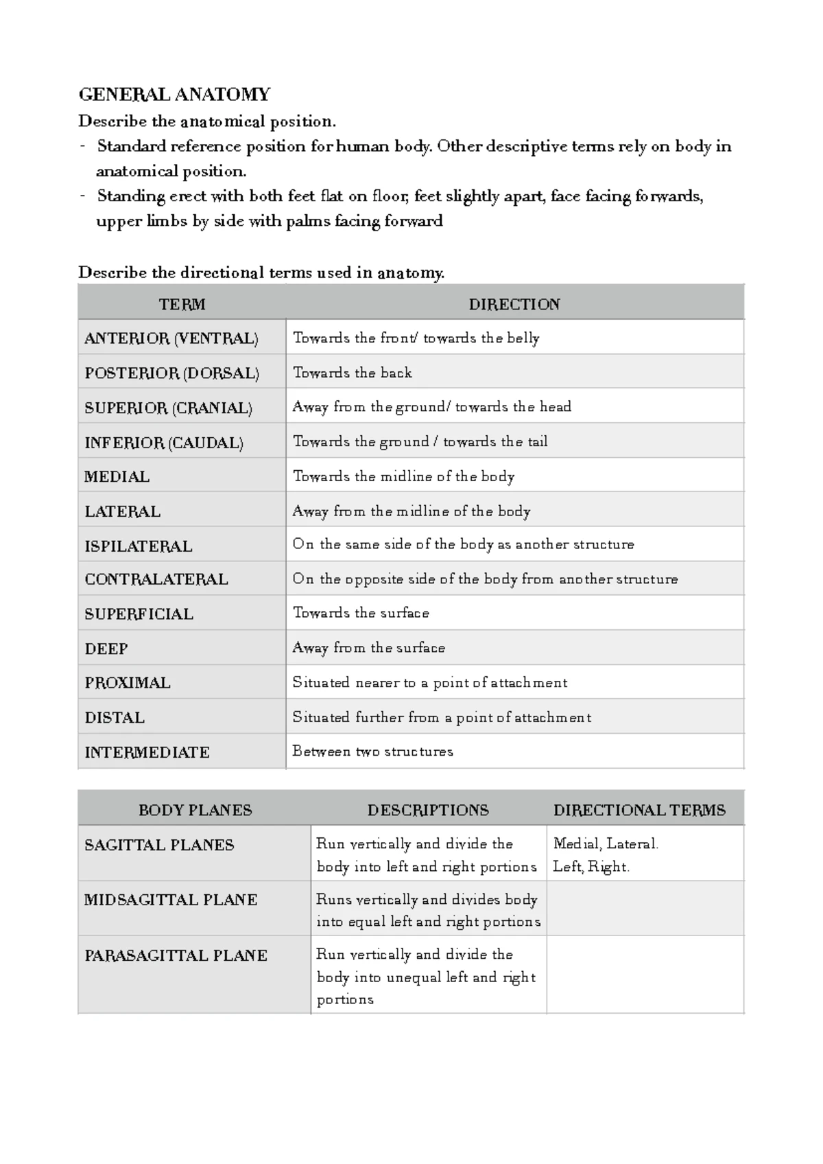 ANHB1101 Human Biology I 2021 - Lecture & Tutorial Timetable - Studocu