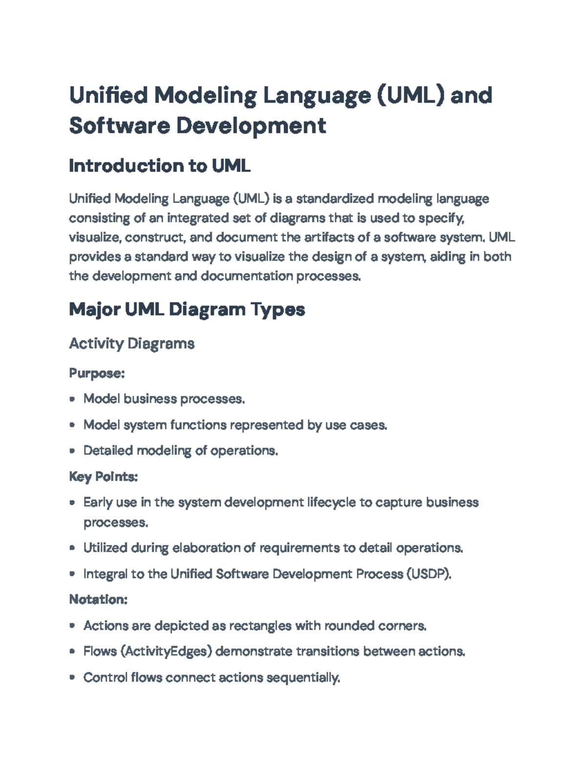 UML and USDP: A Comprehensive Guide to Software Development Techniques ...