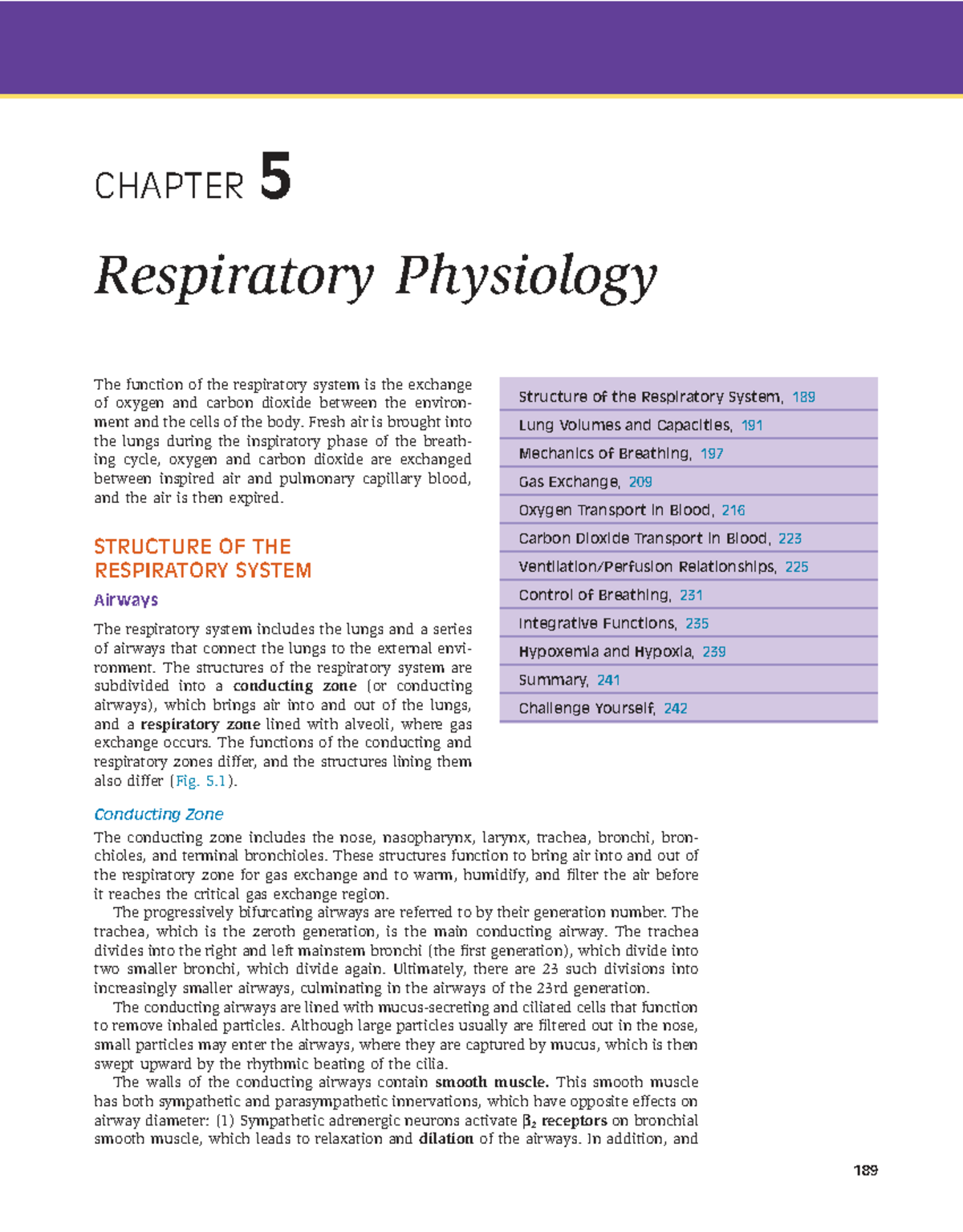 CHAPTER 5: Respiratory Physiology Overview and Key Concepts - Studocu