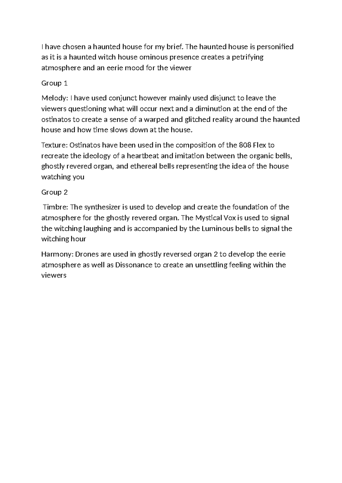 Haunted House Analysis: Class Notes on Atmosphere & Composition - Studocu