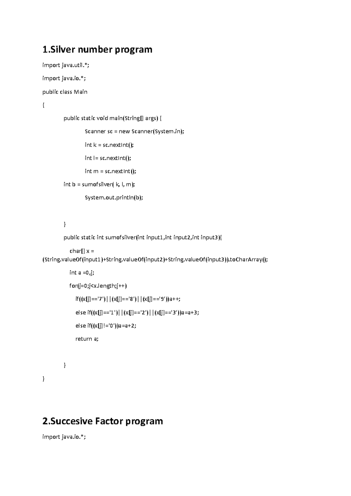 Important Coding Questions for Mettl Platform - 6 Key Programs - Studocu
