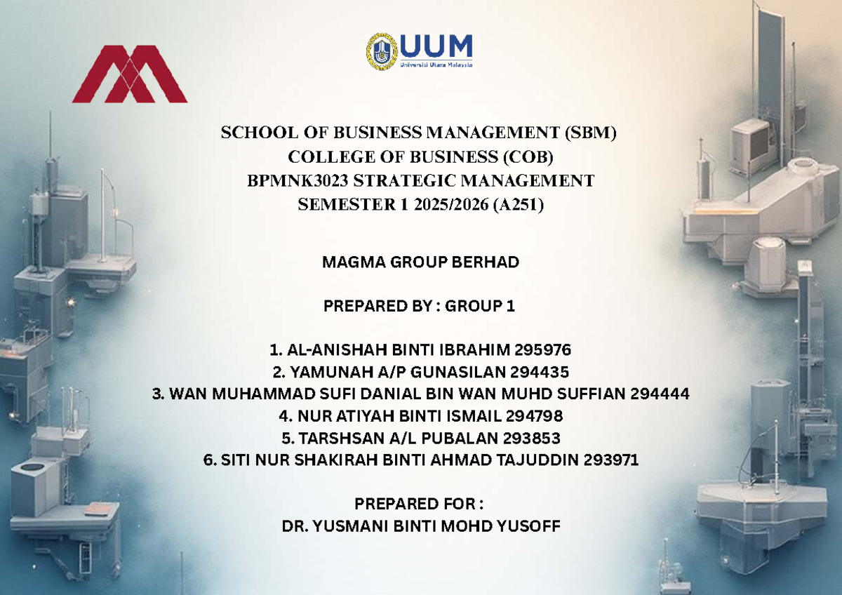 BPMNK3023 Strategic Management: SWOT Analysis of Magma Group Berhad ...