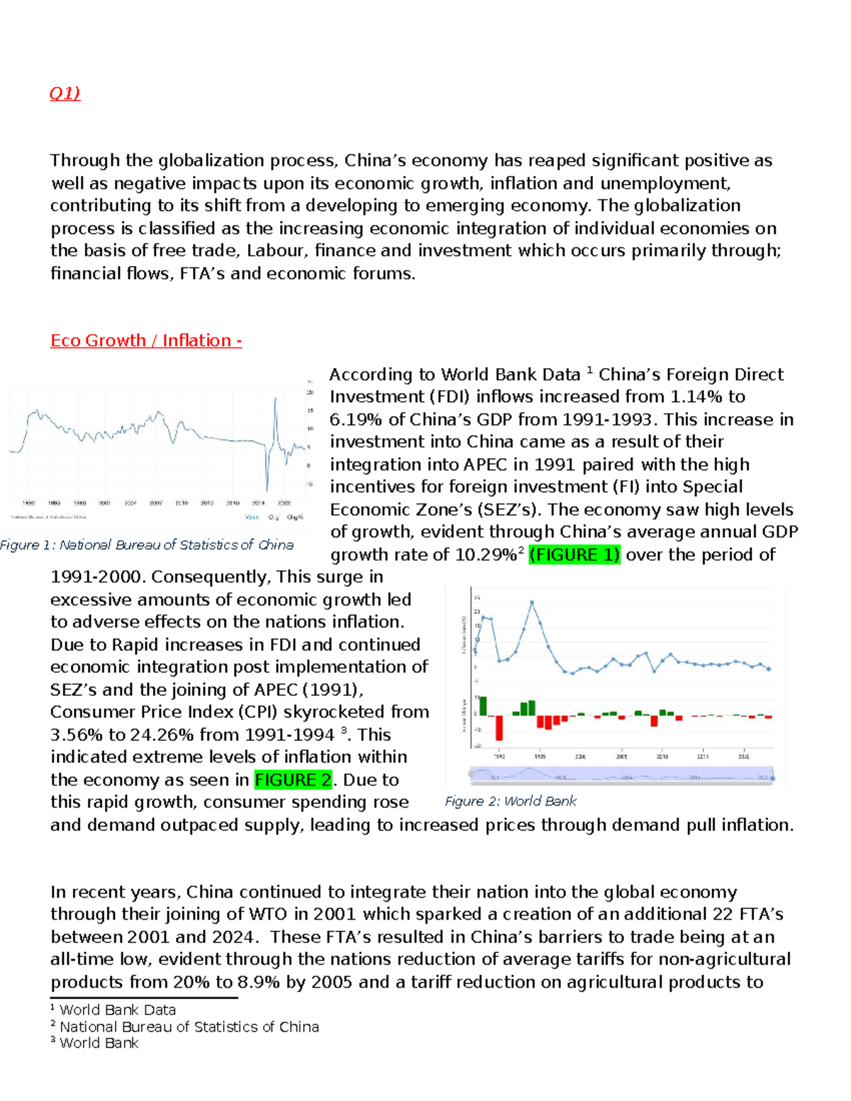 ECO 101: China’s Economic Growth, Inflation, and Unemployment Case ...