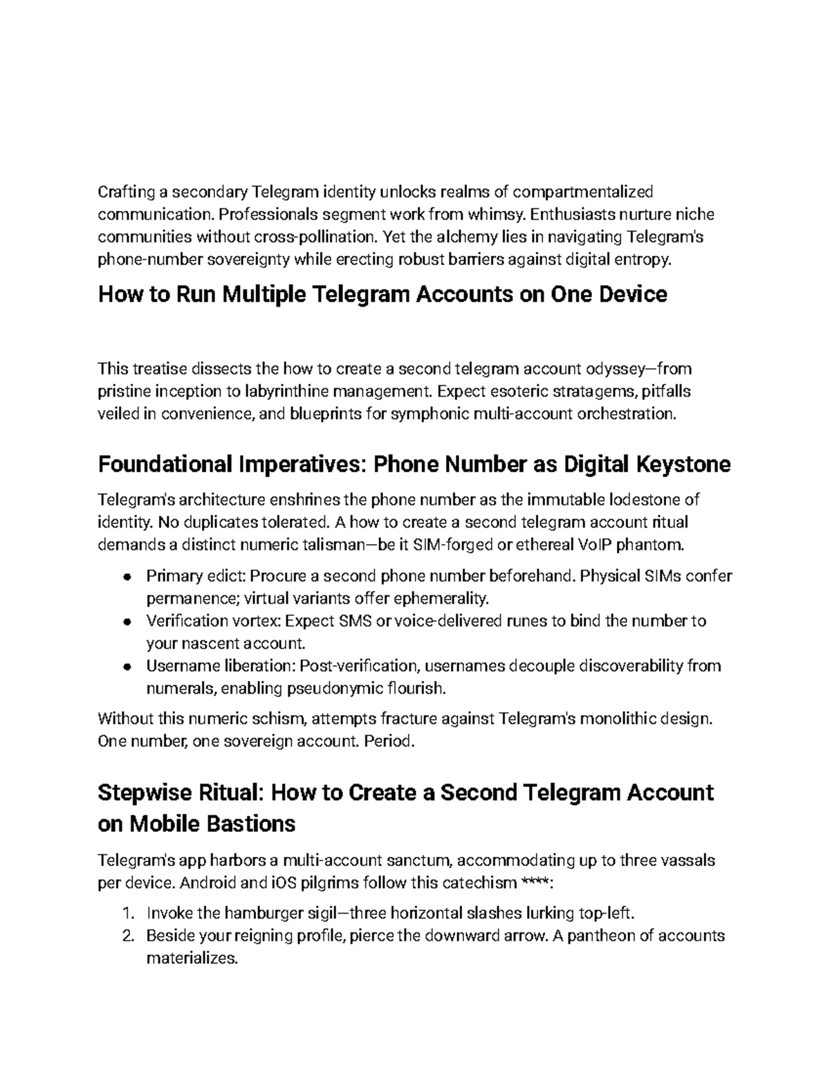 How to Create Multiple Telegram Accounts on One Device: A Guide - Studocu