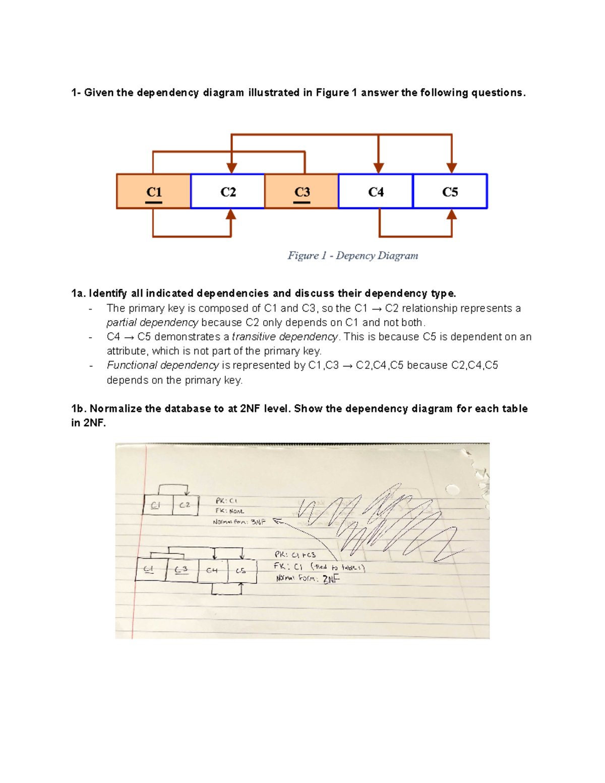 BTM 382 Assignment 3-2: Normalization and Dependency Analysis - Studocu