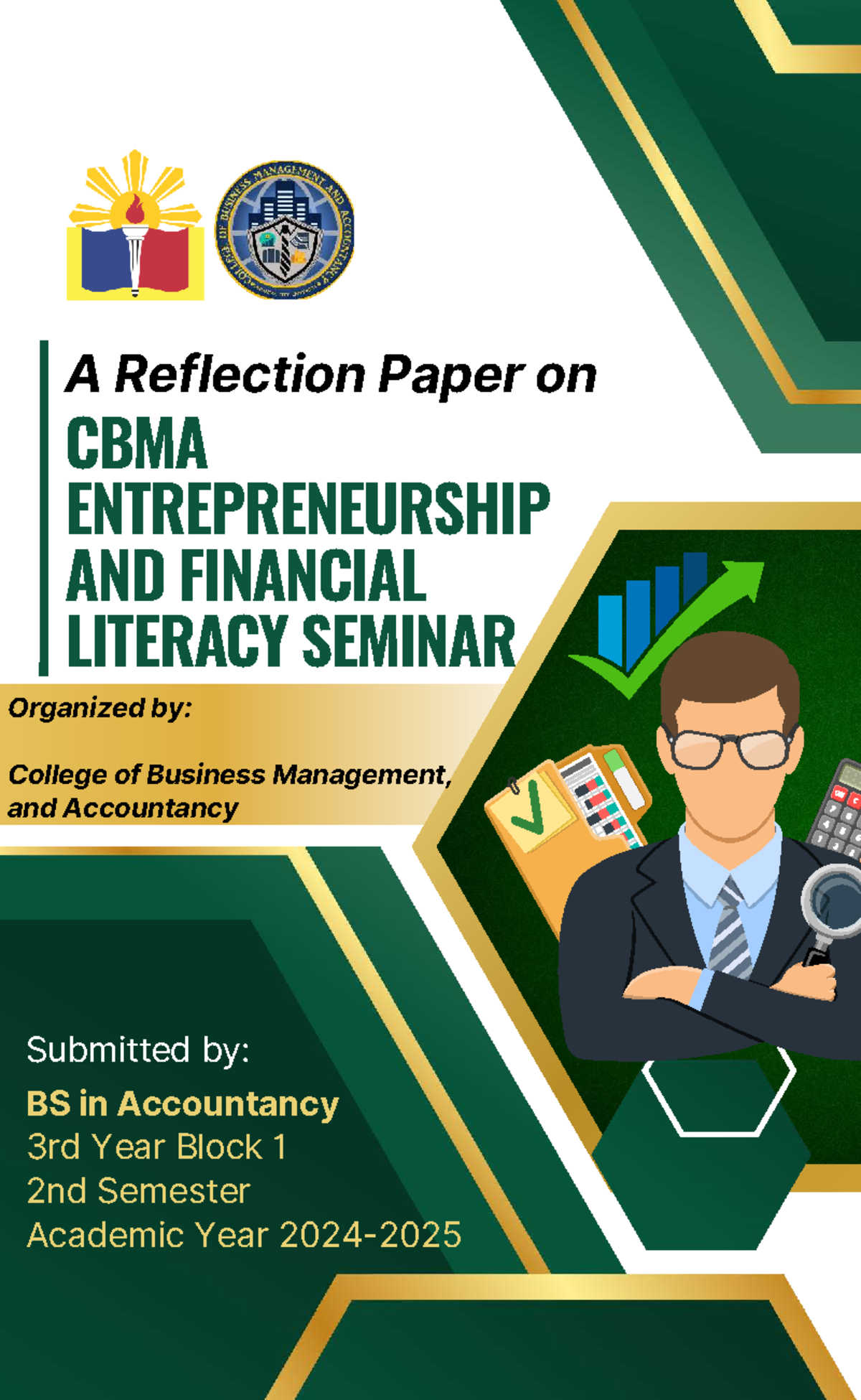 Front PAGE Reflection - BS Accountancy - CBMA ENTREPRENEURSHIP AND ...