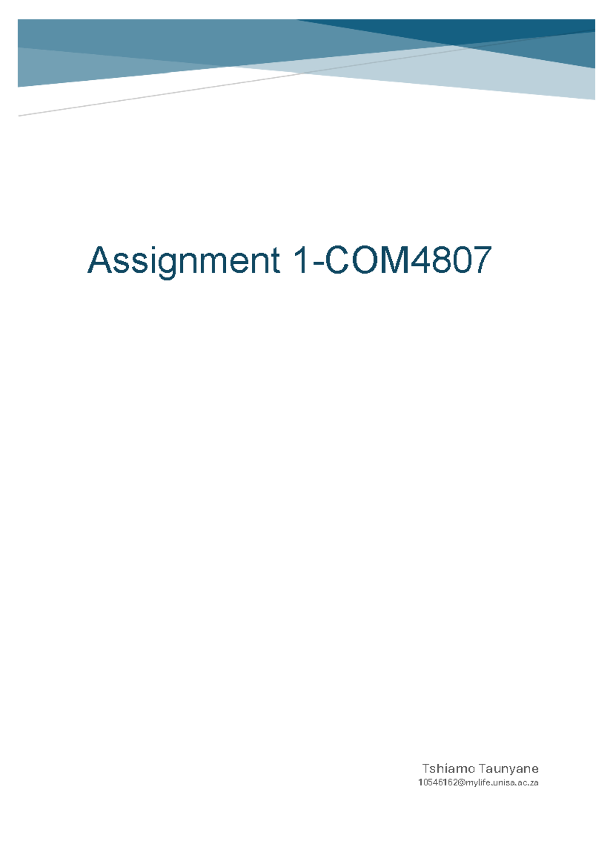 COM4807 - Assignment 01: The Impact of Web 2.0 on Org. Communication in ...