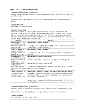 Task 2 D172 Analysis & Recommendations for Student Proficiency Growth - Studocu
