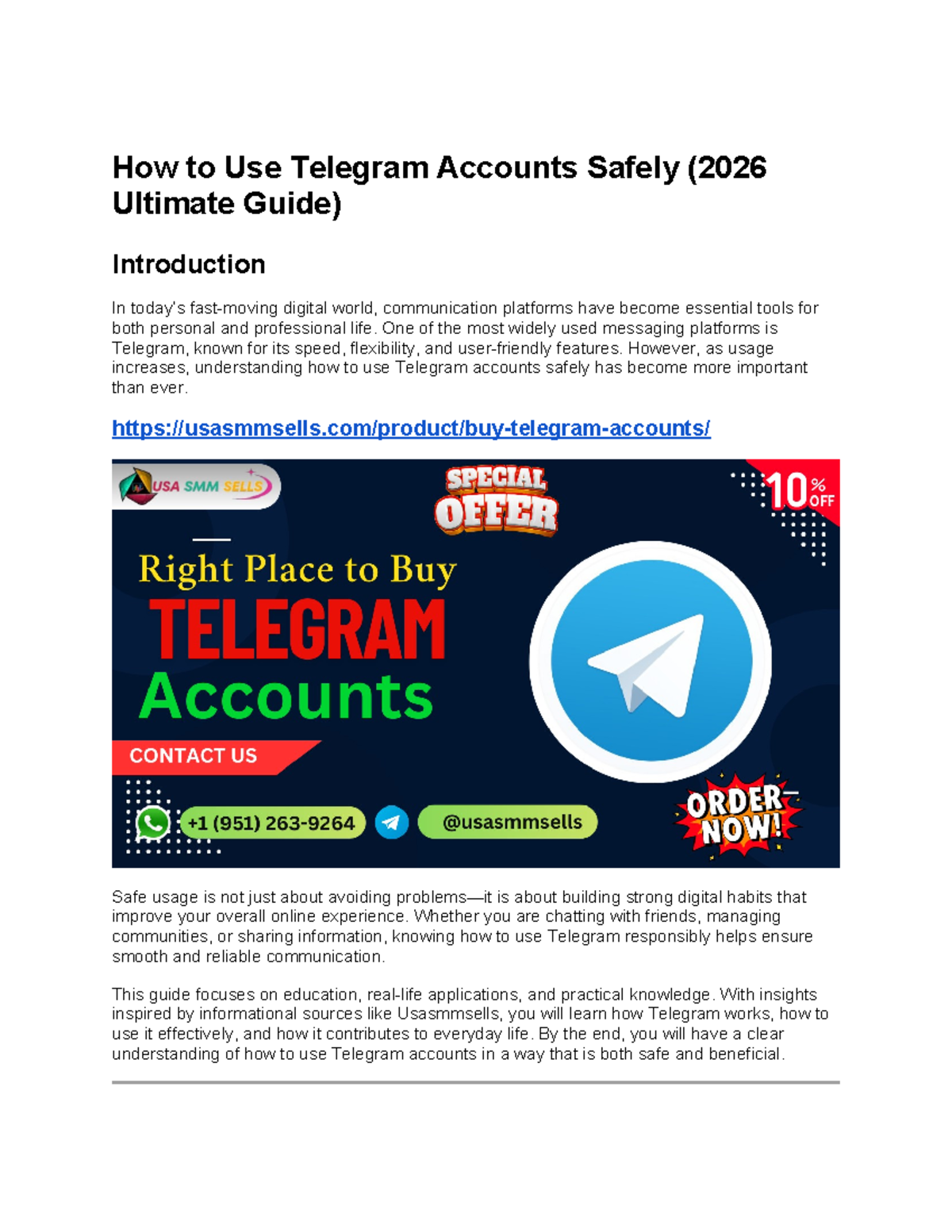 Using Telegram Accounts Safely: A Comprehensive Guide (2026) - Studocu