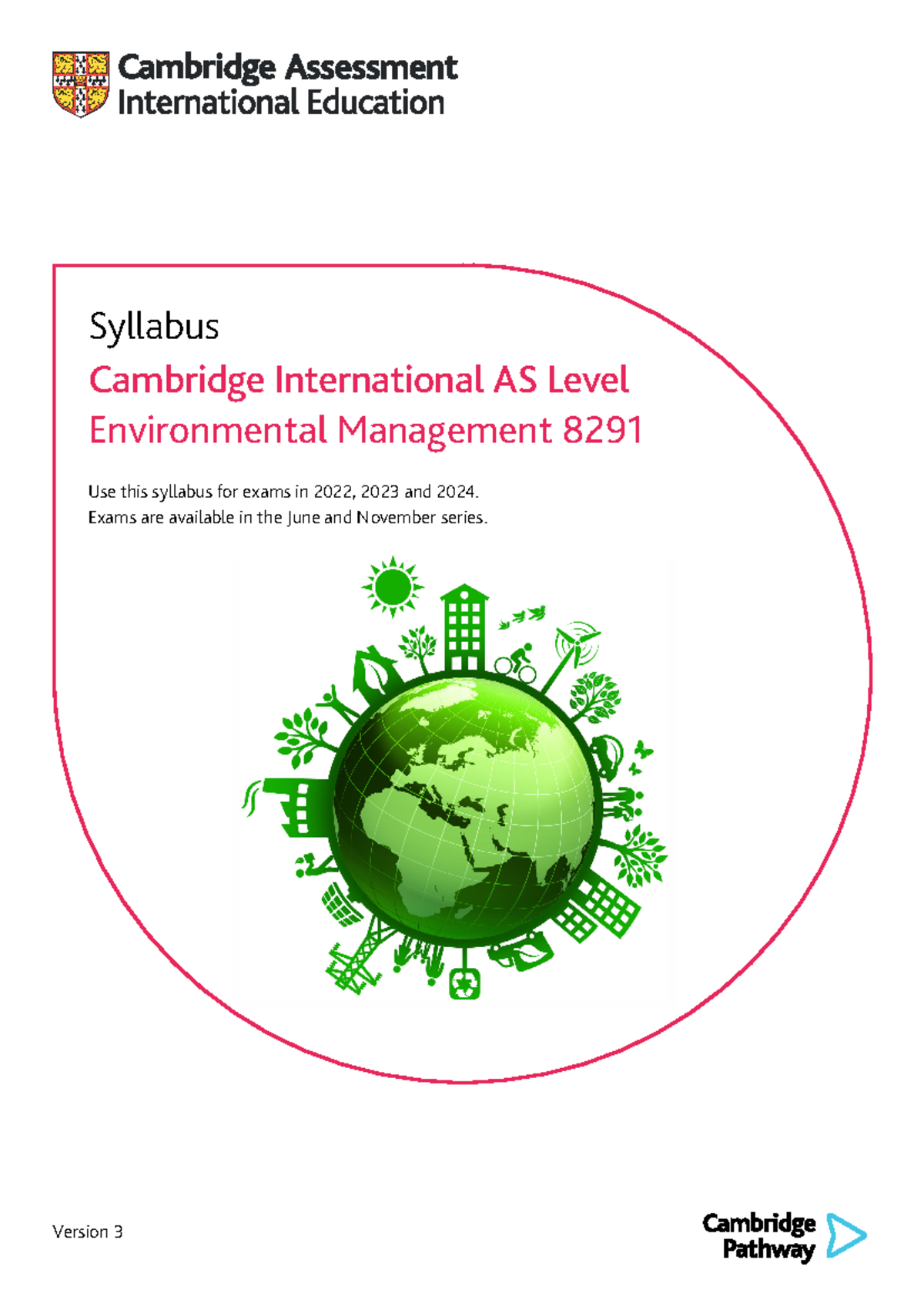 Cambridge International AS Level Environmental Management 8291 Syllabus ...