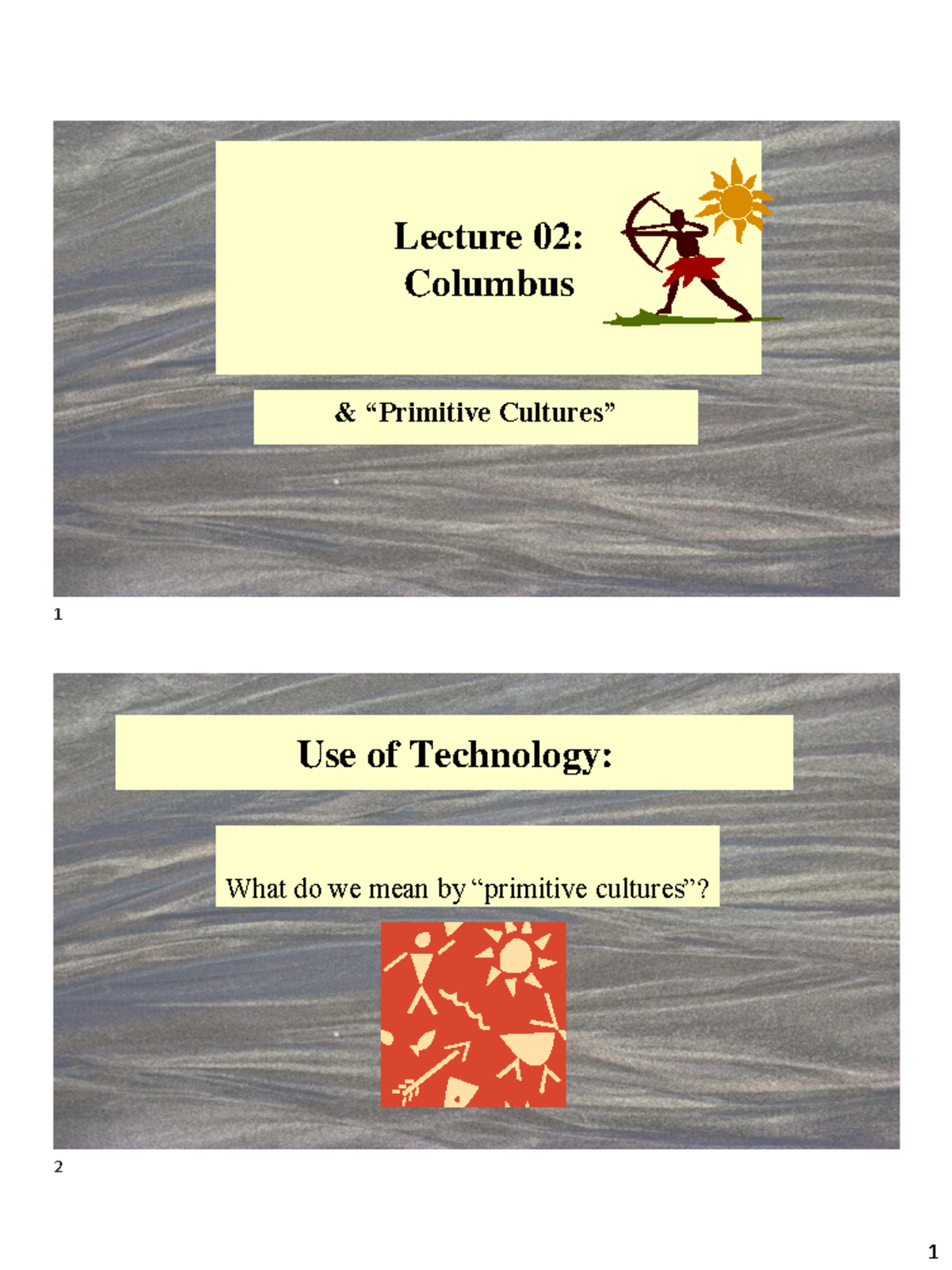 Lecture: Columbus and the Development of Early American Societies - Studocu