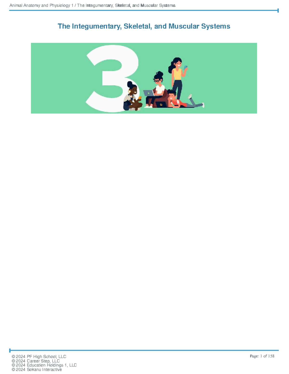 Animal Anatomy & Physiology I: Integumentary, Skeletal & Muscular ...