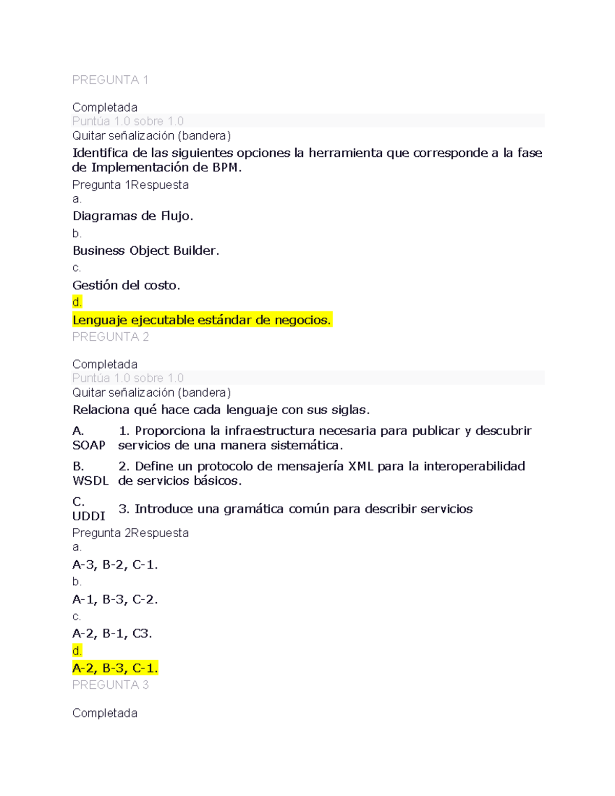 Sistematización de Procesos en BPM: Preguntas y Respuestas (Curso) - Studocu