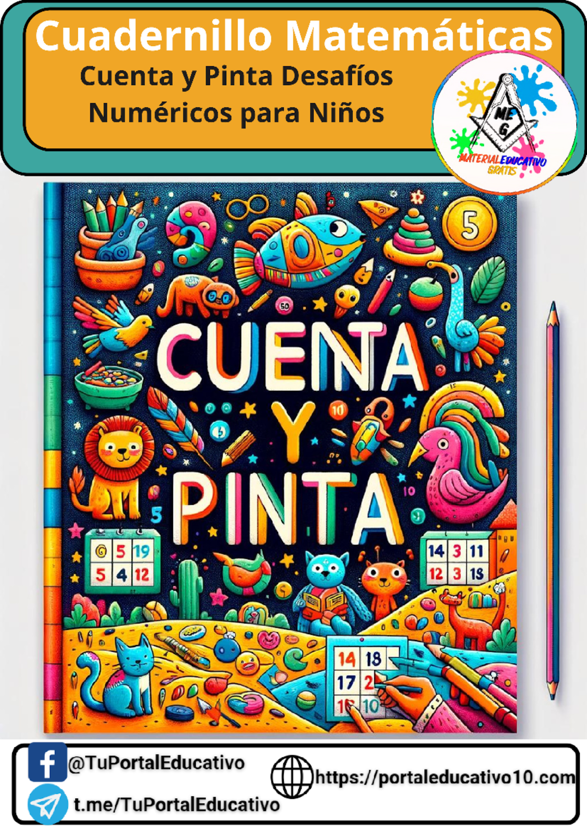 Cuadernillo Matemáticas: Cuenta y Pinta Desafíos Numéricos 10 - Studocu