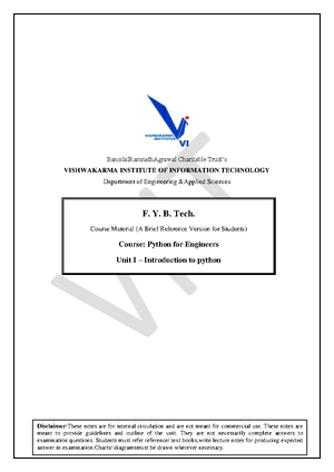 Python for Engineers Unit II Notes - BansilalRamnathAgrawal Charitable ...