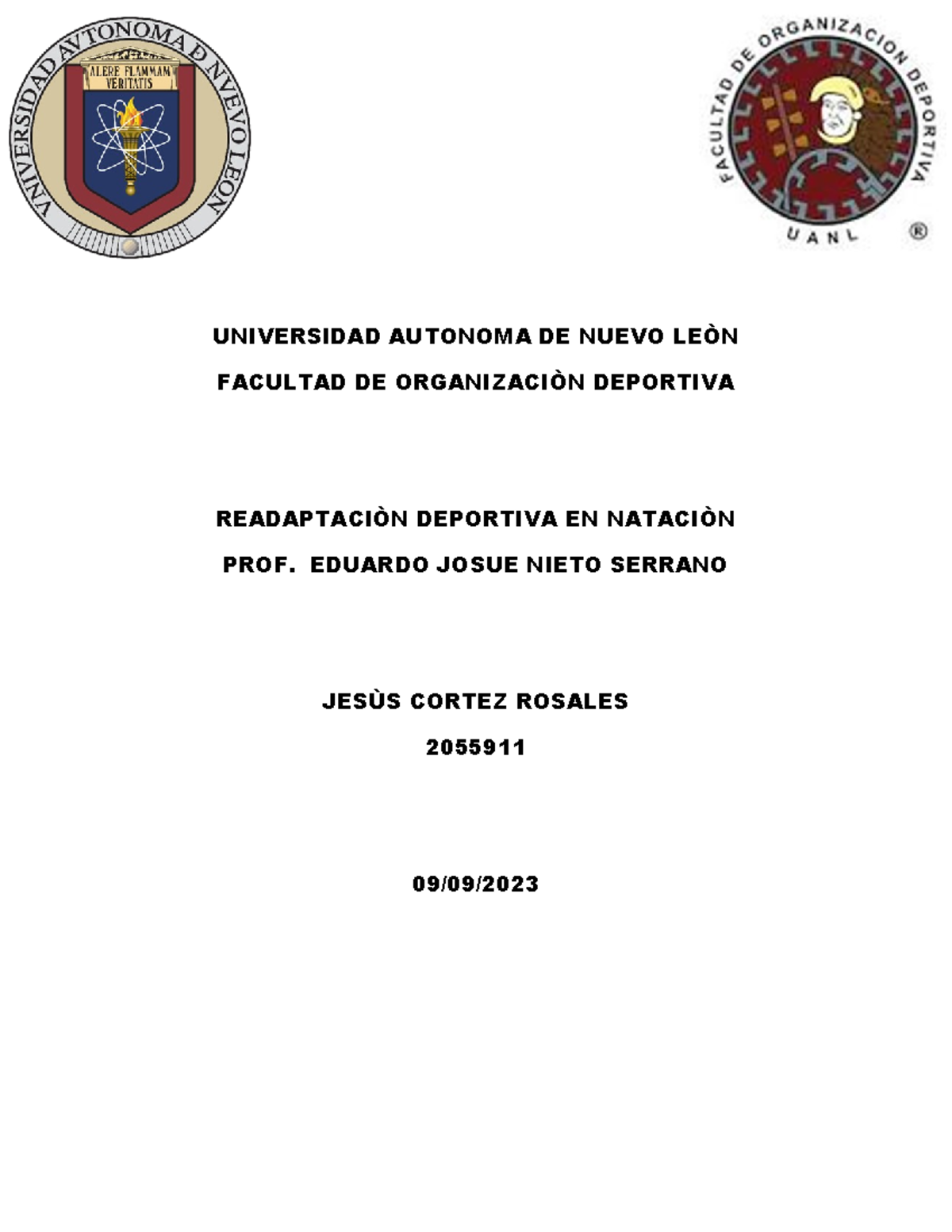 Natación Evidencia 2 - Resumen de Fisiología y Atención en Eventos ...