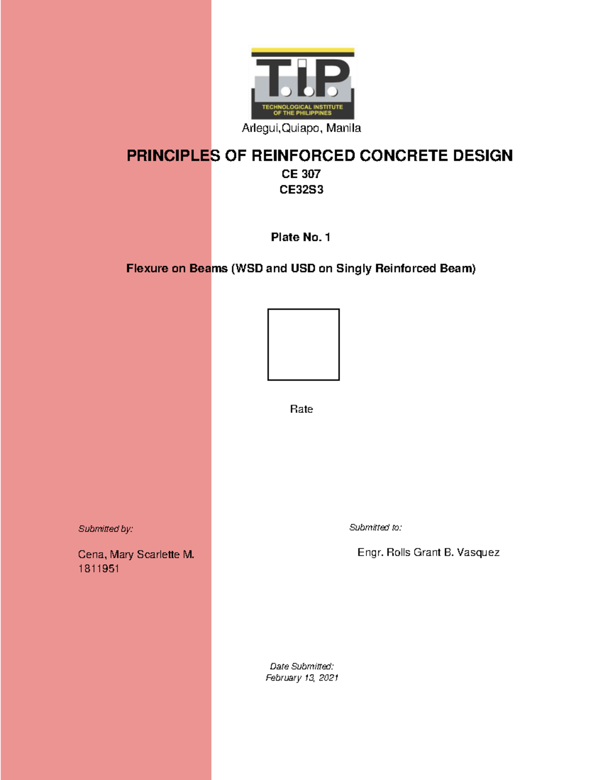 Principles of Reinforced Concrete Design - CE 307 Document - Studocu