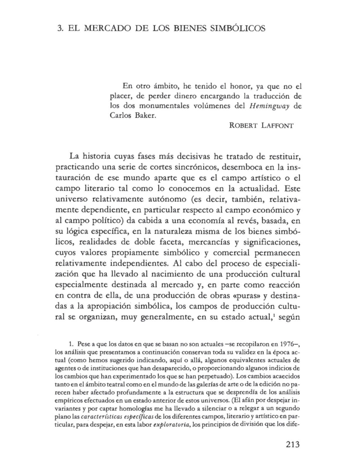 Bourdieu, Pierre - Mercado simbolico Las reglas del arte. Génesis y ...