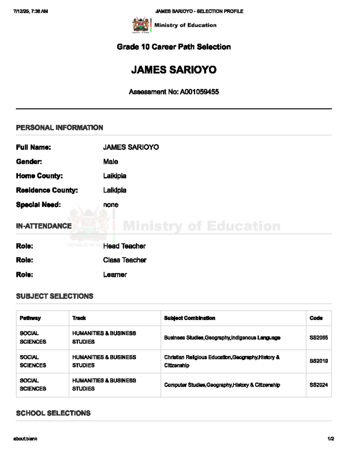 Grade 10 Career Path Selection Profile - JEMO Practical Notes - Studocu