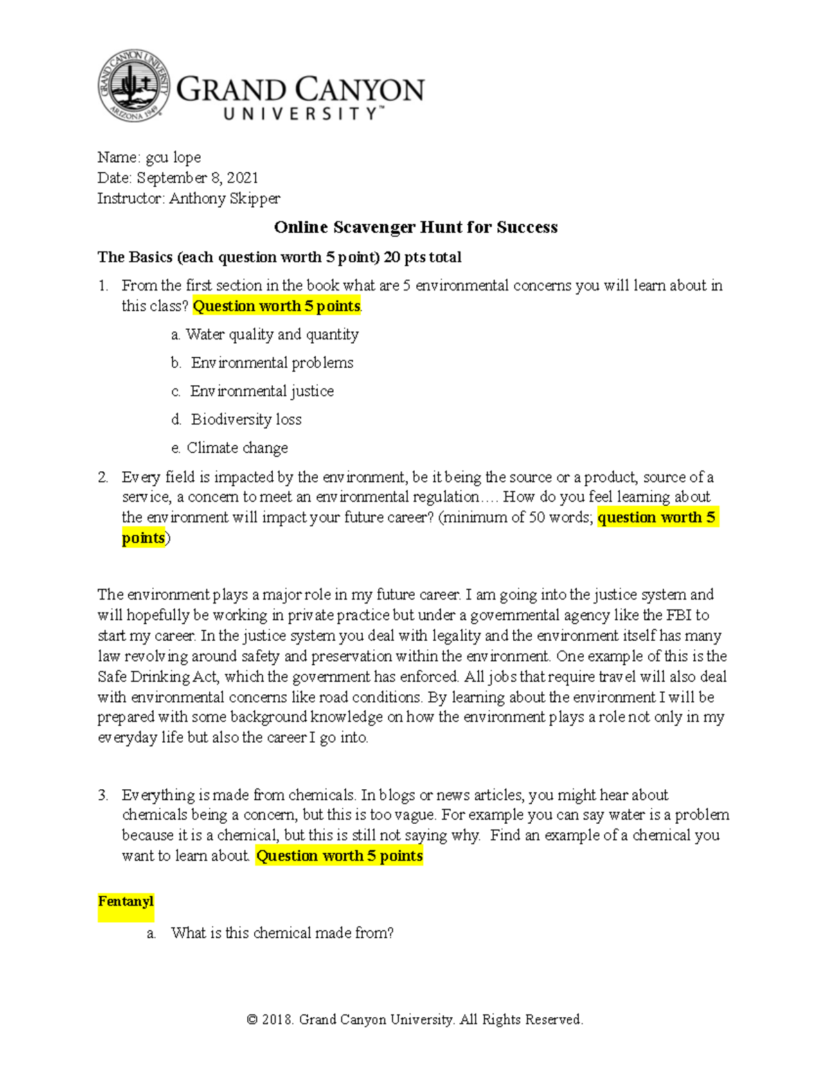 BIO-220 Online Scavenger Hunt for Success Study Guide - Studocu