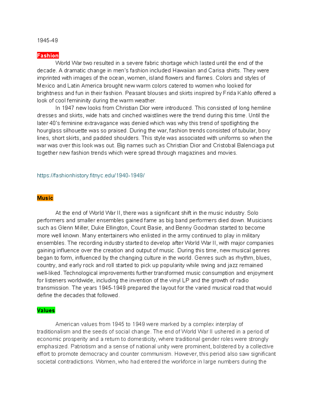 US Decades Project: Analyzing the 1945-1949 American Era - Studocu