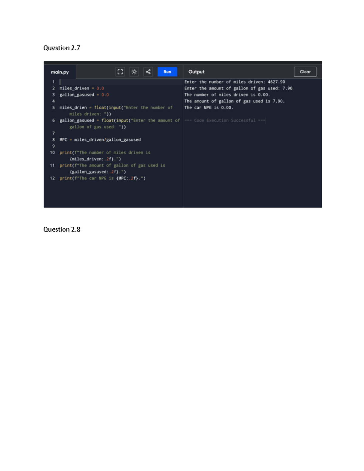 BTM 380 Chapter 2.7 & 2.8 Python Code Output Analysis - Studocu