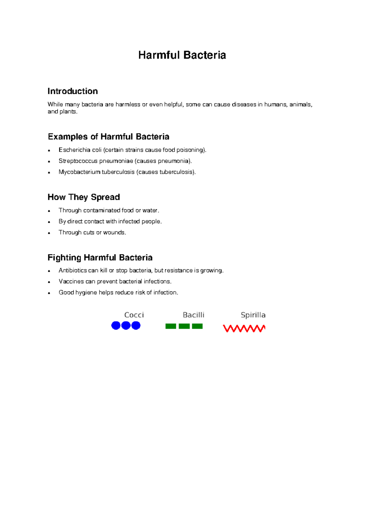 Harmful bacteria visual - Harmful Bacteria Introduction While many ...