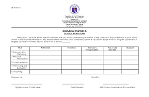 BE Form 1 - Physical Facilities AND Maintenance Needs Assessment FORM ...