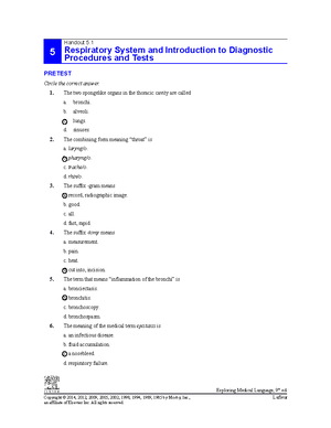 Chapter 008 HPRS1206 - 8 Handout 8. Female Reproductive System PRETEST ...