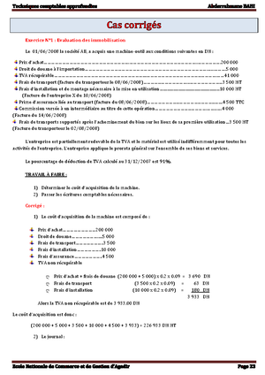 ACP exercices - ACP - 1 ACP Exercices Exercices corrigés Exercice 1 : On considère la matrice de ...