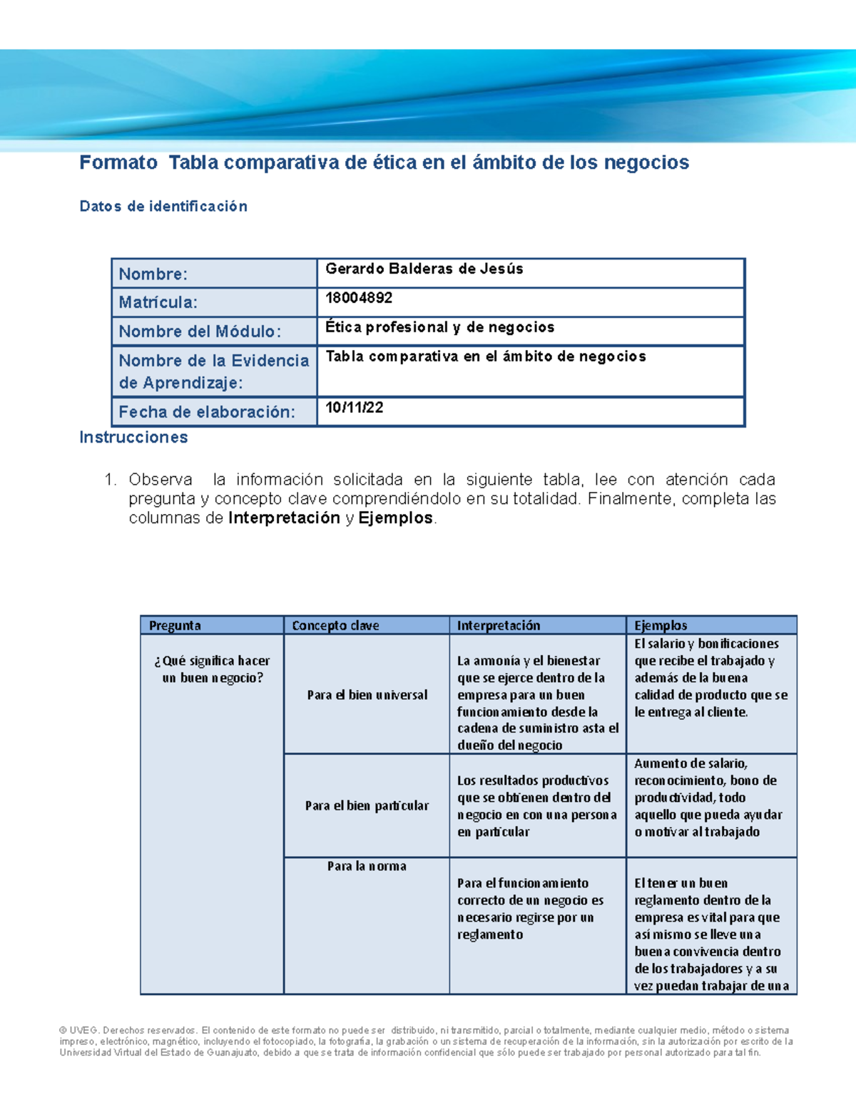 Tabla comparativa Balderas Gerardo - Formato Tabla comparativa de ética ...