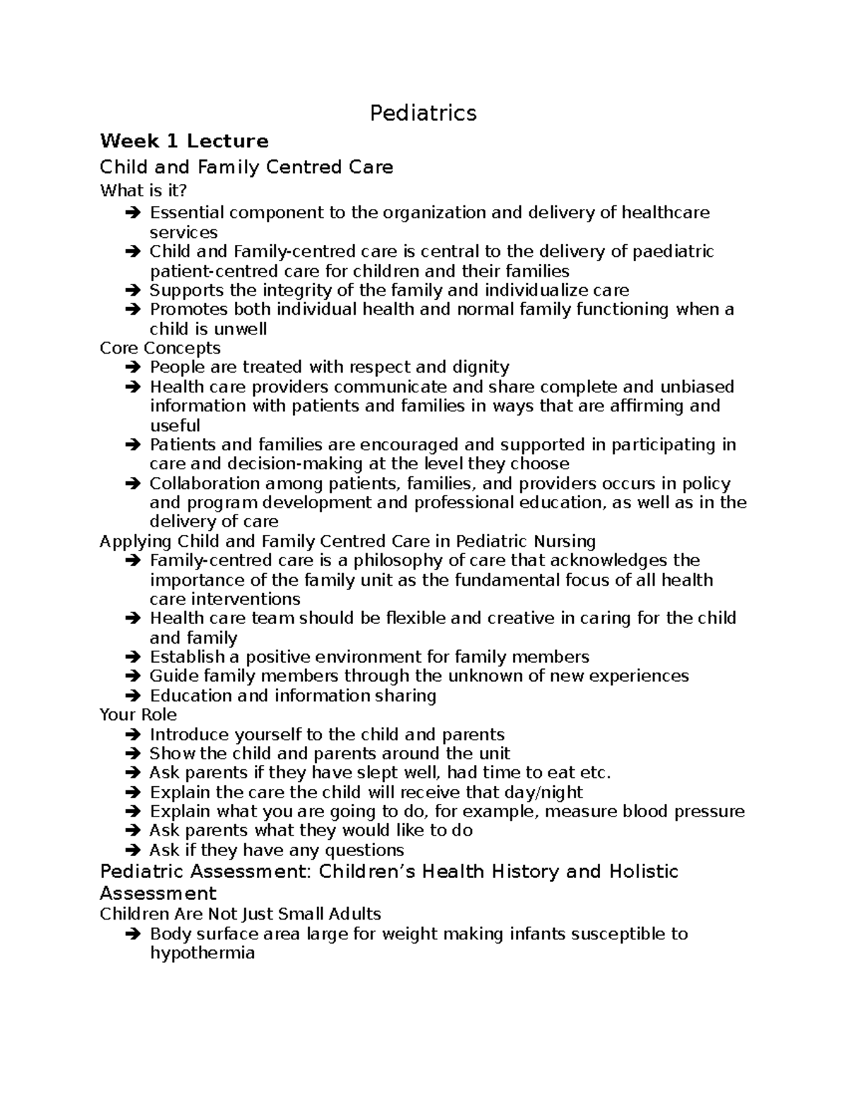 Pediatrics 101: Comprehensive Lecture Notes on Child Care & Growth ...