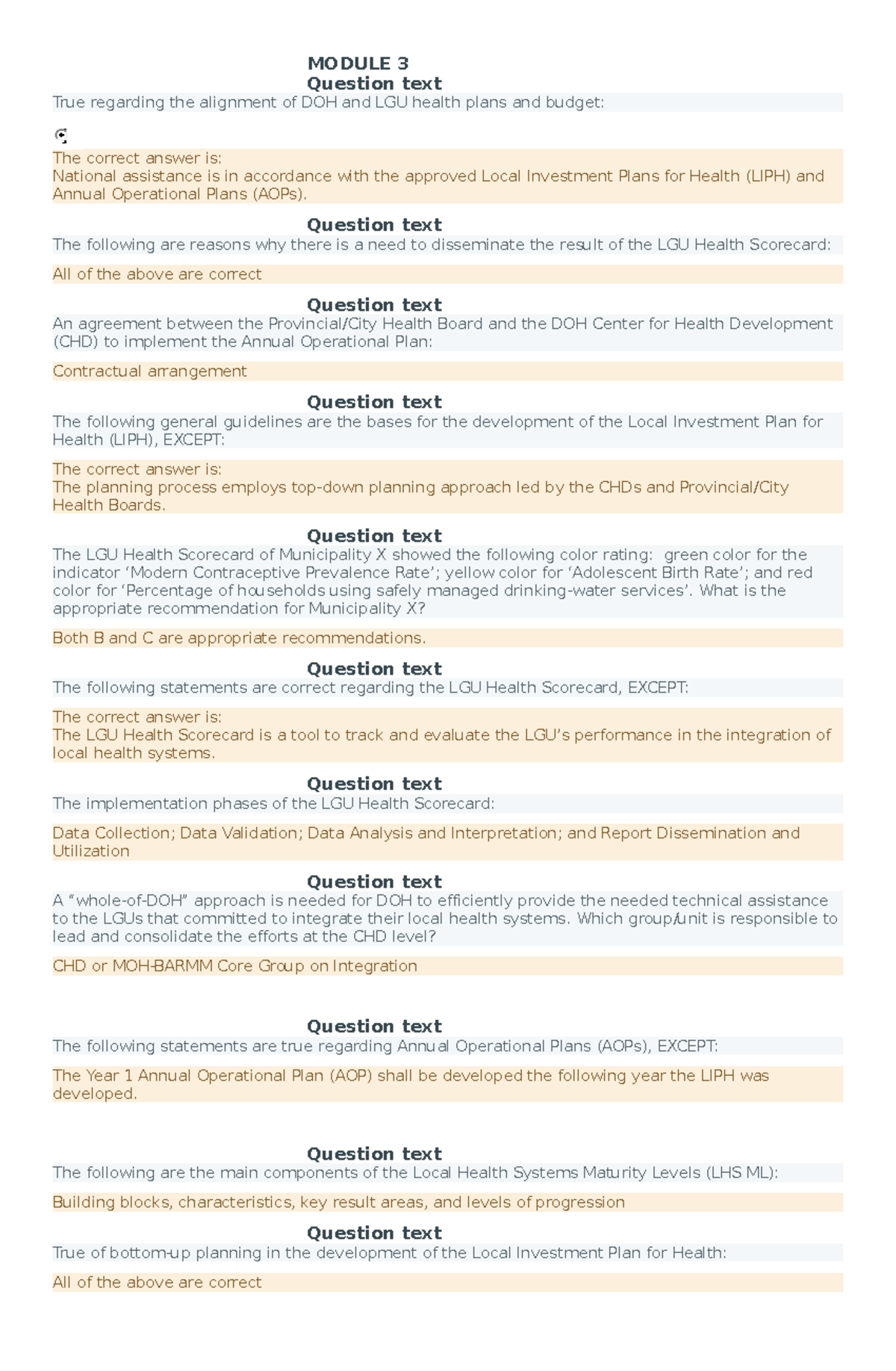 Module 3 2 4 - ww htis iwll help you - MODULE 3 Question text True ...