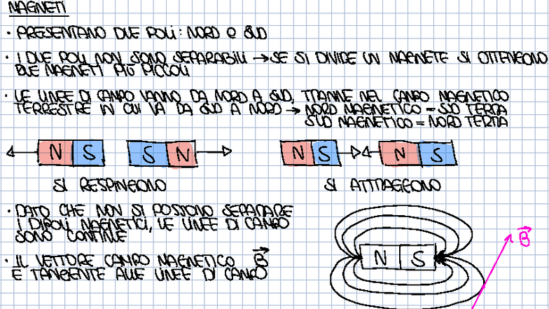 Magnetismo: Forze e Campo Magnetico - Corso Fisica 101 - Studocu