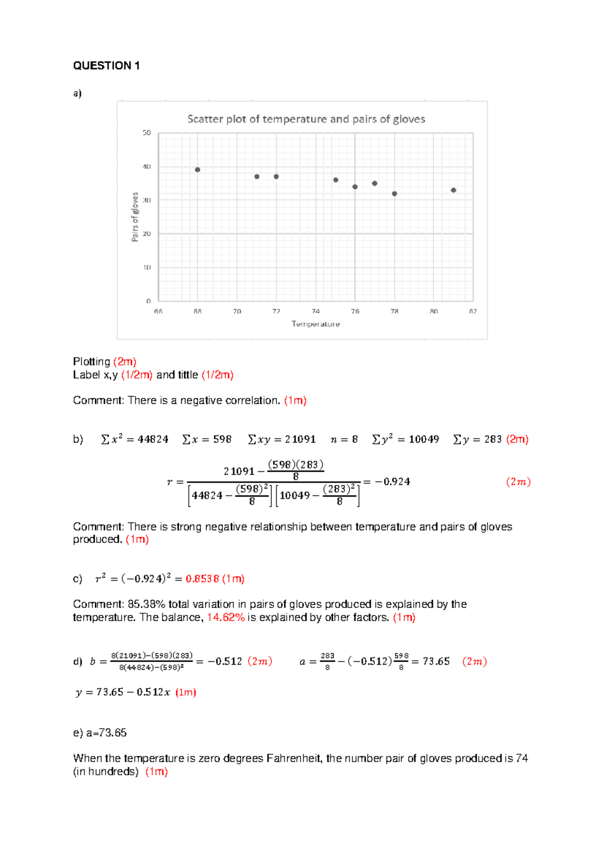 Answer Set 2 Test STA104: Correlation & Time Series Analysis - Studocu