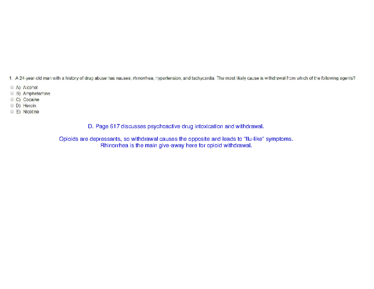 NBME 21 A-G: Comprehensive Review of Medical Exam Questions and Answers ...