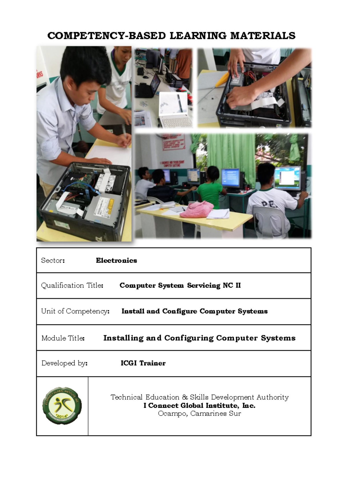 CSS - Module Core 1 - Computer materials - COMPETENCY-BASED LEARNING ...