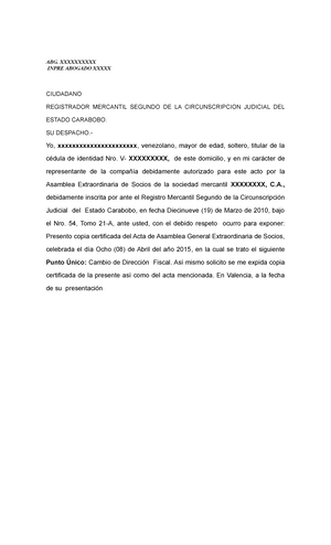 Revocación DE Poder - REVOCACIÓN DE PODER GENERAL Modelo N° 1 Yo ...