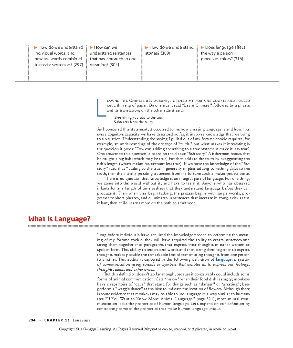 Cognitive Psychology (PSY 297): Understanding Language and Memory ...
