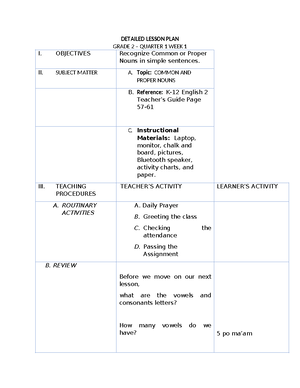 COT 1- MATH IV (Giving place value of decimal numbers) - DETAILED ...