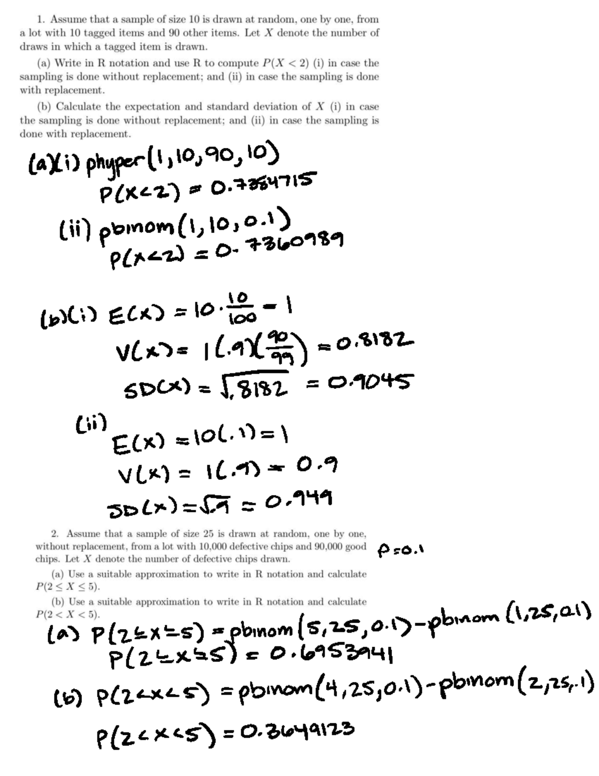 Prob HW 4 - Binomial & Poisson Distributions Analysis - Studocu