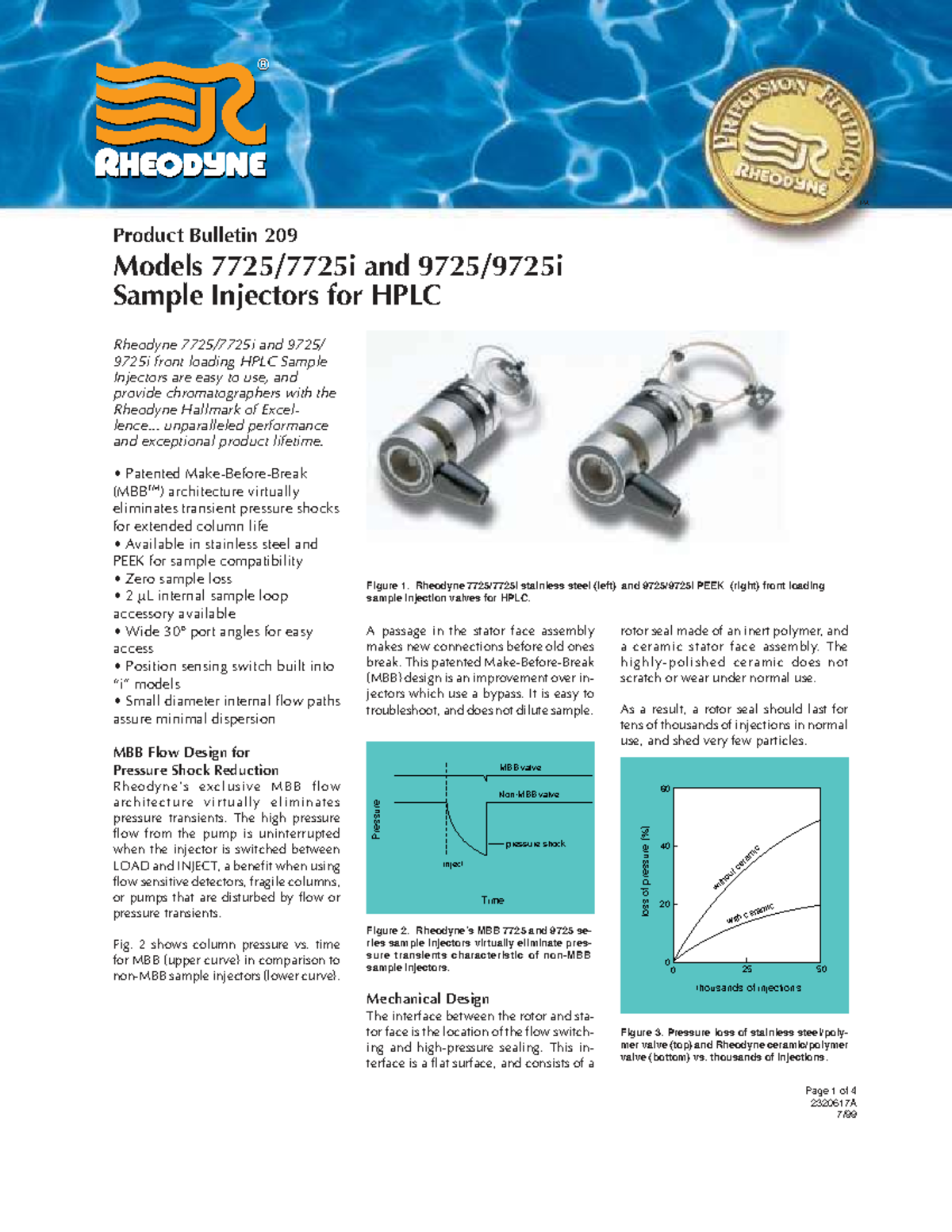 HPLC 7725 & 9725 Sample Injectors Product Bulletin Overview - Studocu