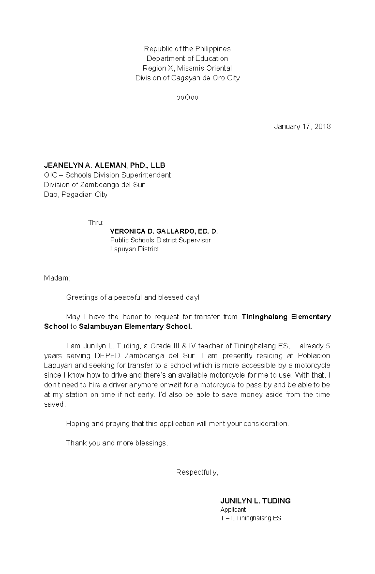 Letter OF Intent - please stay with me - Republic of the Philippines ...