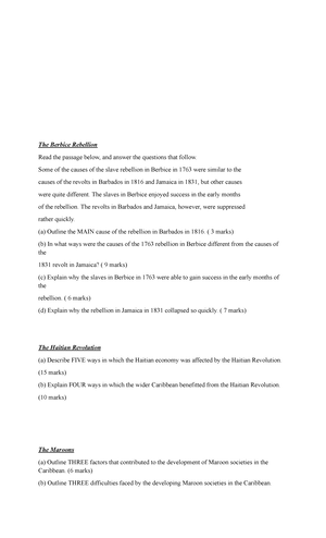 HSB SBA-1 - This is a sample - OBERLIN HIGH SCHOOL Human and Social ...