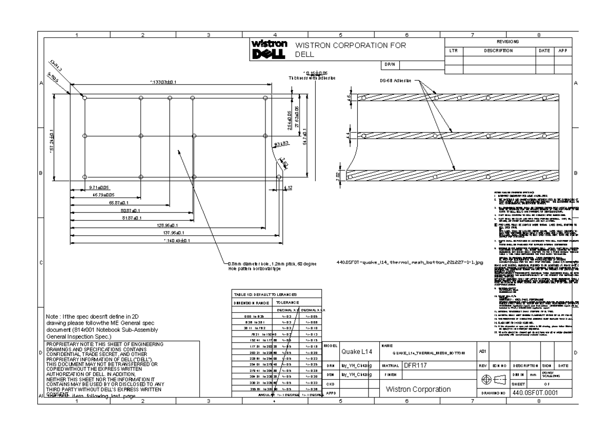 WISTRON CORPORATION DELL Quake L14 Engineering Drawings & Specs - Studocu