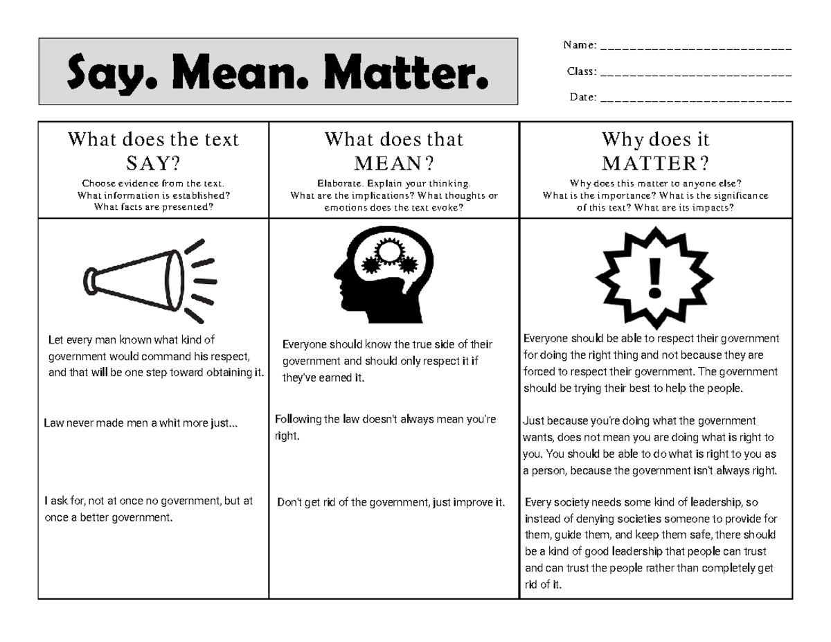 JOHN Elliott - JOHN Elliott - Say Mean Matter Template - Name