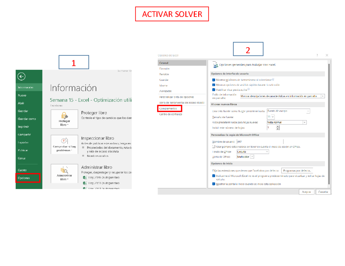 (AC-S15) Semana 15 - Tema 01 Tarea - Optimización utilizando Excel con herramienta Solver - Studocu